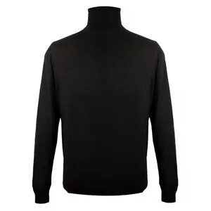 DAVID WEJ Harry Merino Wool Roll Neck Sweater - Black