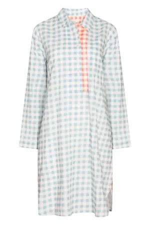 NOLOGO-CHIC Gingham Nightwear Nightshirt Cotton - Blue