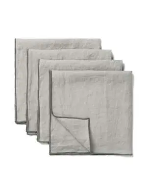 TAMEKO Neutrals / Merrow Napkin Dark Set Of Four - Grey