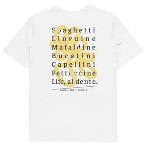 ANCHOR & CREW Eleven Life, Al Dente Editions Organic Cotton T-shirt - White