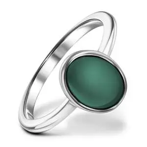 REJECTED HEARTS CLUB Onyx Silver Healing Stack Ring