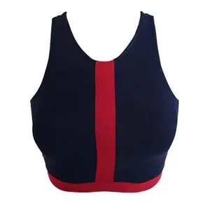 LULA-RU Charlotte Swim And Gym Top Navy - Red