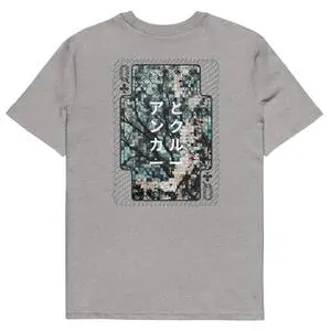 ANCHOR & CREW Heather Three Japan Gurafiku Organic Cotton T-shirt - Grey