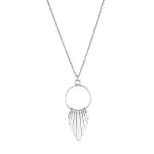 LUCY QUARTERMAINE Sterling Egyptian Temple Strand Pendant - Silver