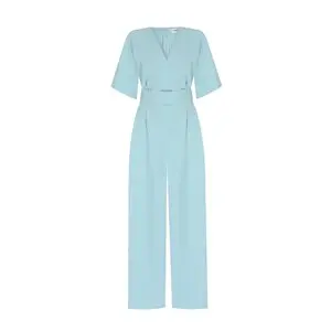 NALÈ Ella Envelope V-neck Jumpsuit - Blue