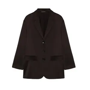 THE SUMMER EDIT Gigi Silk Jacket - Black