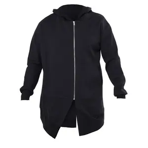 METAMORPHOZA S Asymmetric Zip Hoodie - Black