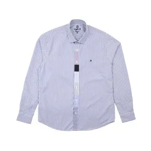EIGHT X Mark Long Sleeve Button Down Shirt - Blue