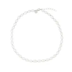 CHIARA TEDESCHI JEWELLERY Baroque Pearl Necklace & Colored Thread - Pink