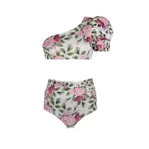 NUR KARAATA Rosabelle Rose Bikini - White