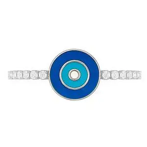 MAISON DE GALA Blue Evil Eye Bracelet - Silver