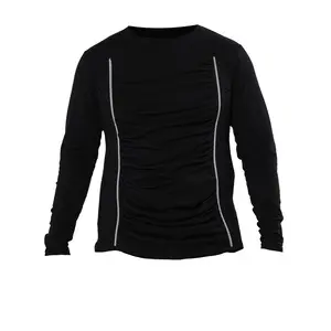 METAMORPHOZA S Long Sleeve Top With Front Drapings