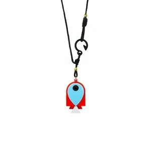 GISSA BICALHO Handmade Necklace Fish - Orange