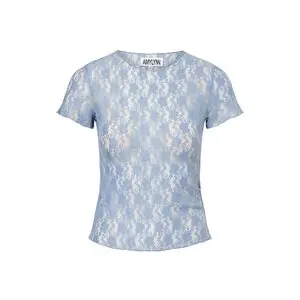 AMY LYNN Orla Floral Lace Top - Blue