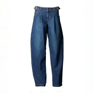 LOVE AND NOSTALGIA Bob Barrel Leg Jean - Blue
