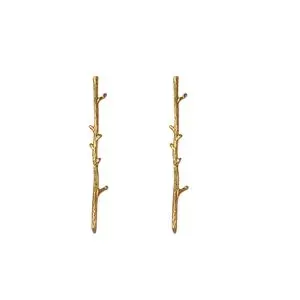 LES REINES The Branchlet Dangle Earrings 24k Plated - Gold