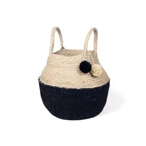 KORISSA Neutrals Naiya Foldable Basket Bag-small - White