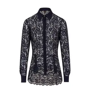 SOPHIE CAMERON DAVIES Midnight Lace Shirt - Blue