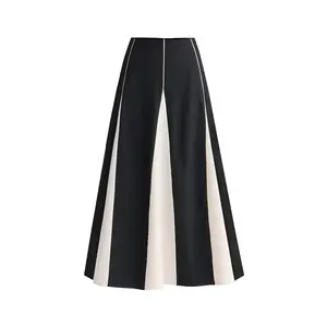 PAISIE Contrast Detail Maxi Skirt