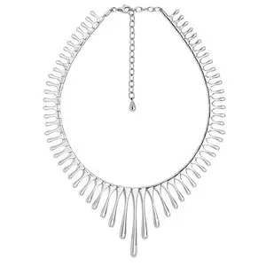 LUCY QUARTERMAINE Sterling Sunray Drop Necklace - Silver