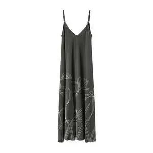 ALOHA FROM DEER Line Bloom Maxi Dress - Grey