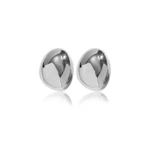 VIEA Mona Dome Earrings - Silver