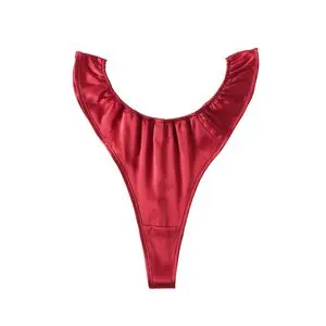 SOFT STROKES SILK Set Of Two Pure Mulberry Silk T-string Pantie - Red