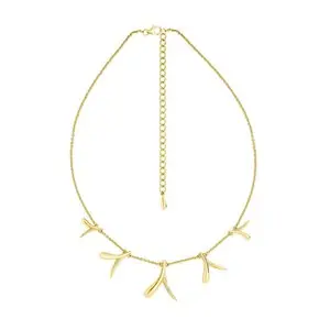 LUCY QUARTERMAINE Sycamore Station Necklace In Vermeil - Gold