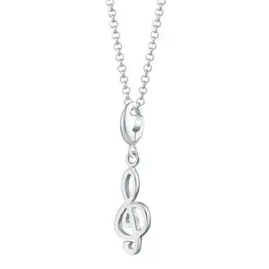 LILY CHARMED Sterling Treble Clef Charm Necklace