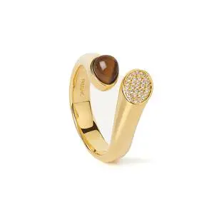 FREQNC ATELIER Serpent Ring - Brown