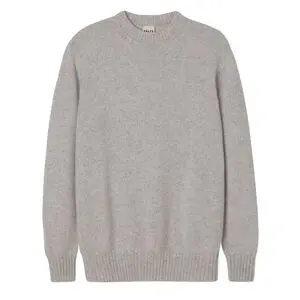 SALTS CASHMERE Lofty Knit Crew Neck Sweater Twist - Grey