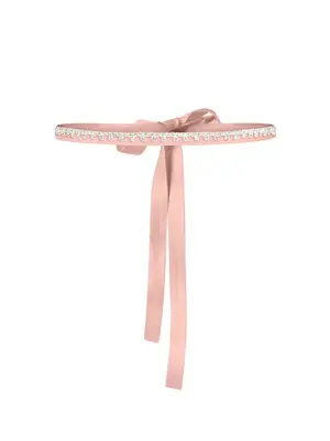 TIA DORRAINE Crystal-embellished Belt Blush - Pink
