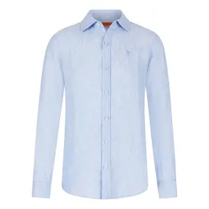 MAISON TANGERINE Sea Linen Shirt For