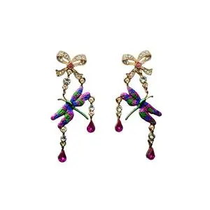 Natalia Petruch Dragonfly Earrings - Yellow