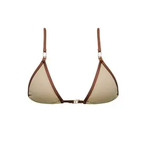 IVY SWIMWEAR Maisie In Cream Bikini Top - Brown