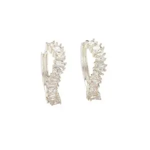 UCHI & SOTO Nami Stone Wave Earrings - Silver