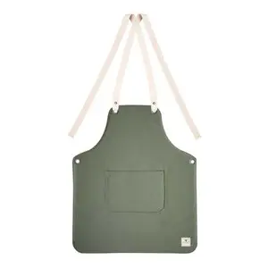 YAKO&CO Minimalist Vegan Leather Apron, Forest