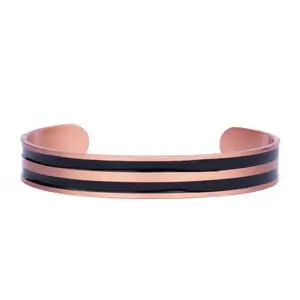 HARBOUR UK The Boss Chunky Solid Copper Cuff - Brown