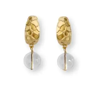 GEM ISLAND Neutrals / Roca Earrings - Gold