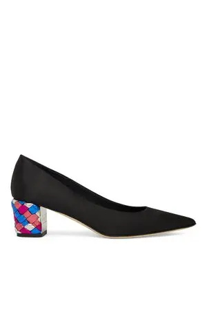 APRIL & ALEX Essie Woven Heel Pumps