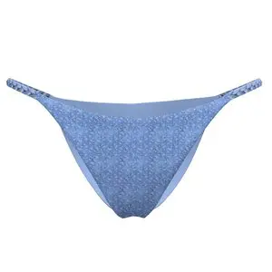BLACKBOUGH SWIM Parker Ruched Cheeky Bottoms / Oceania Crochet - Blue