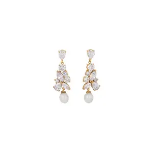 STEPHANIE BROWNE AUSTRALIA Regalia Madame Pearl Earrings - Gold