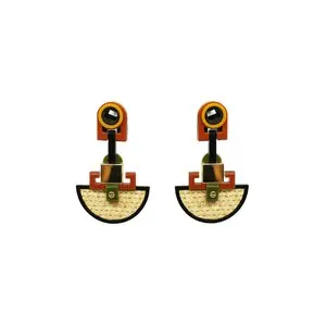 GISSA BICALHO Handmade Acrylic Earrings Ita