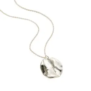 POSH TOTTY DESIGNS Sterling Fortune Disc Necklace - Silver