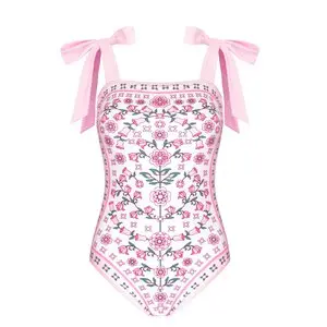 JESSIE ZHAO NEW YORK Blossom Reversible One-piece Swimsuit - Pink