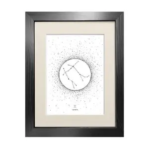 EMILY CARTER Gemini Star Sign' Fine Art Print A4 - Black