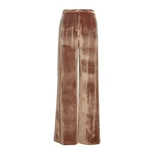 BLUZAT Straight Trousers - Brown
