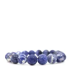 Shar Oke Blue / White Sodalite Shou Symbol Bracelet - Blue/white