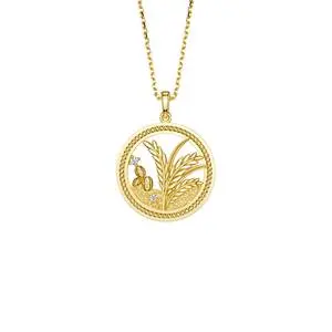 VANIMY Parable Of The Sower Pendant Necklace - Gold