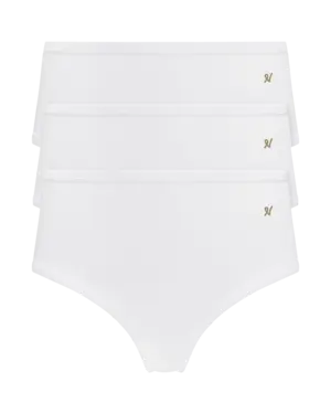 NUDEA The Organic Cotton Midi Brief Three Pack Cotton - White